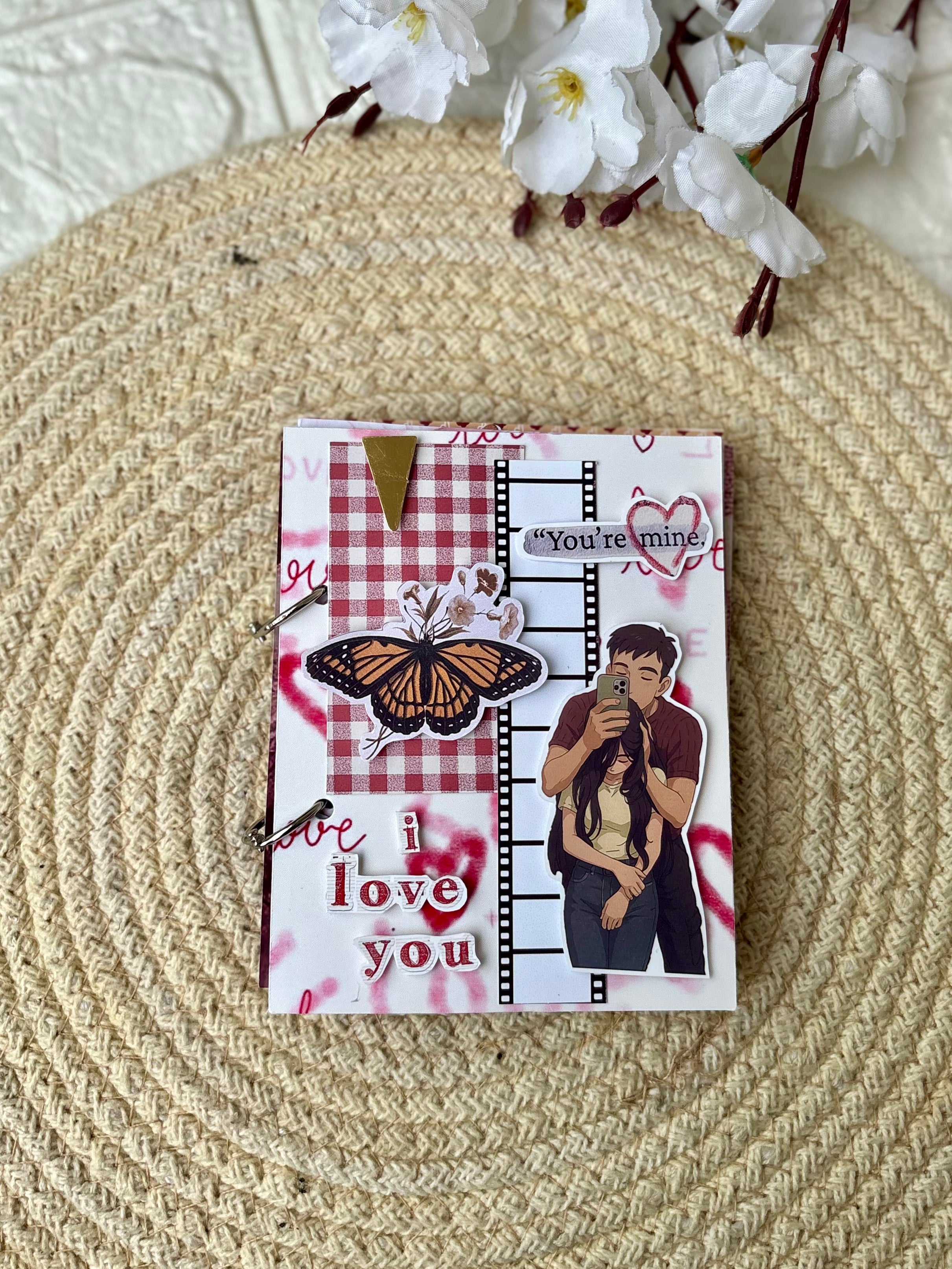 Handmade Rectangular Album (Love Theme ) – Uphaar